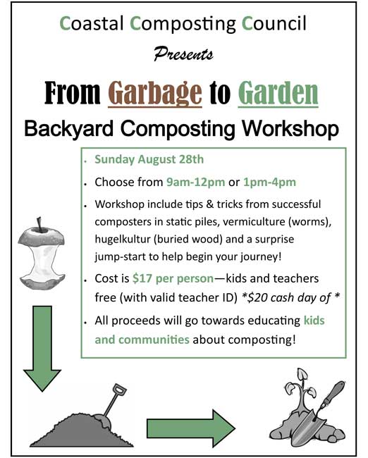 From Garbage to Garden - Backyard Composting Workshop - NCCC