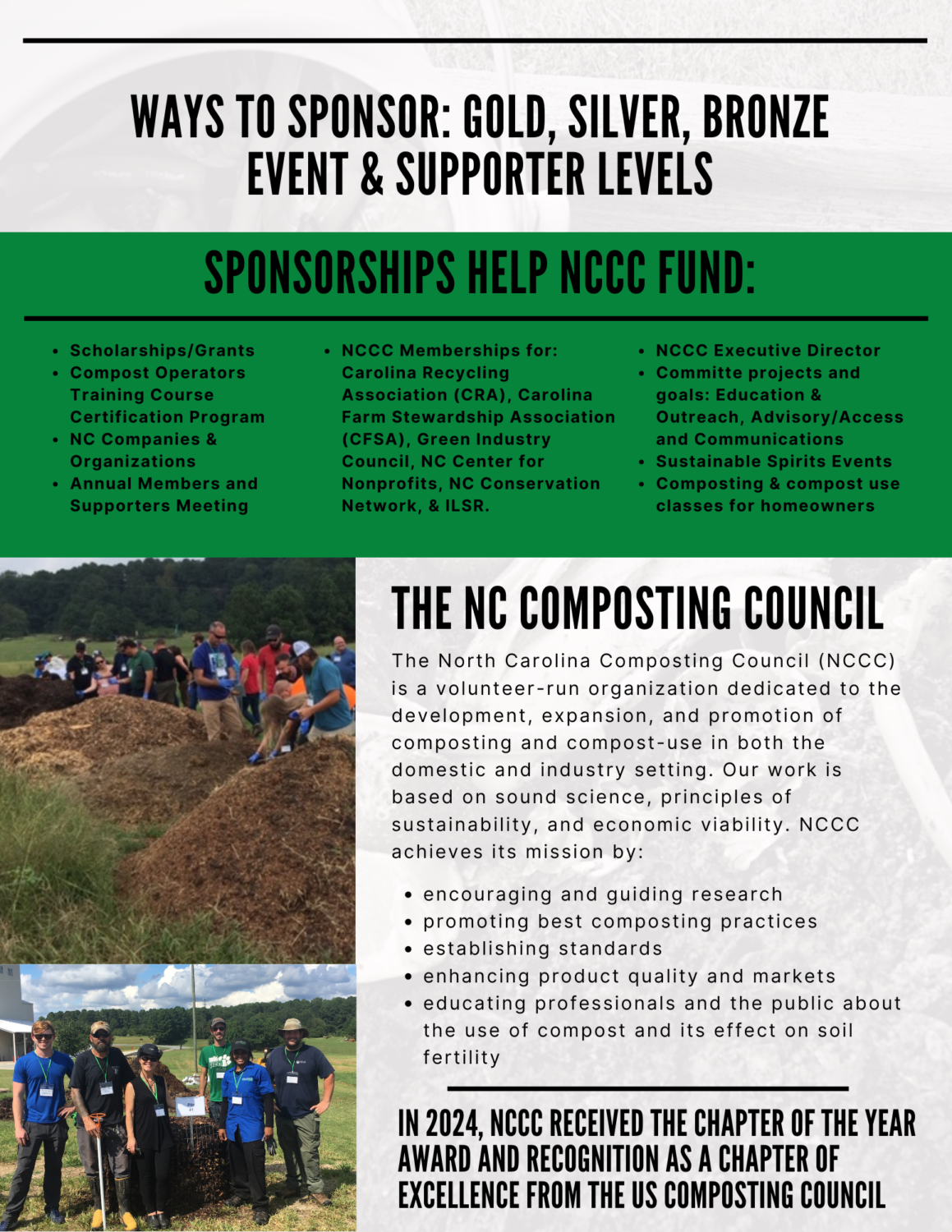 NCCC Major & Supporting Sponsorships - NCCC